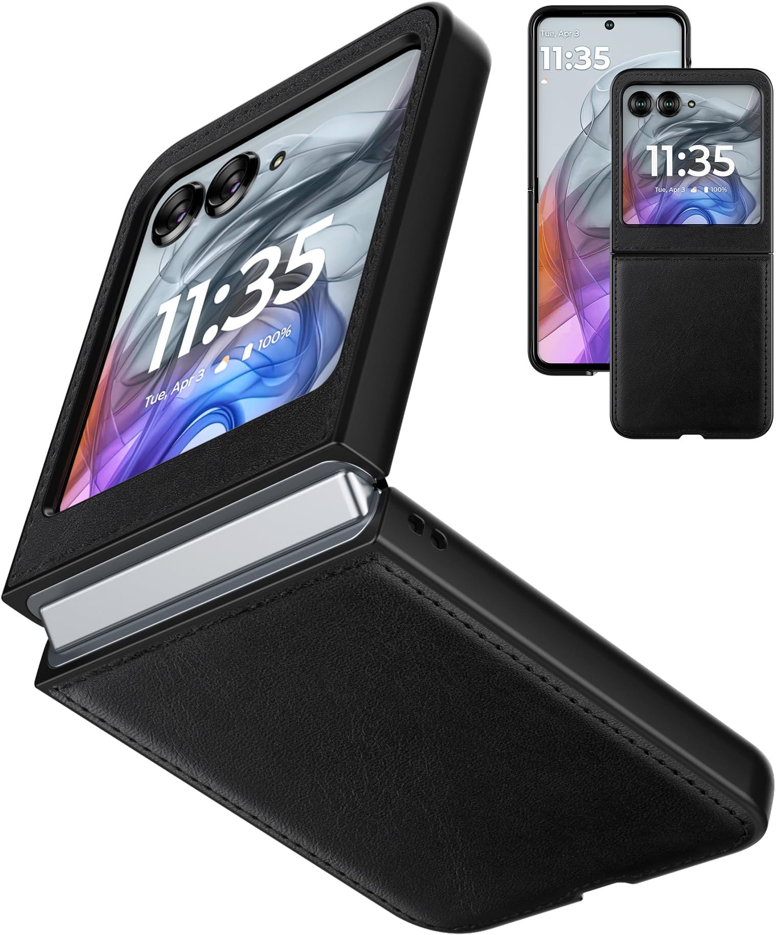 Cresee Case for Motorola Razr 60 (2025) / Razr 50 (2024) PU Leather ...