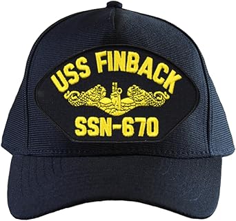 Amazon.com: USS Finback SSN-670 (Gold Dolphins) Submarine Officers Cap ...