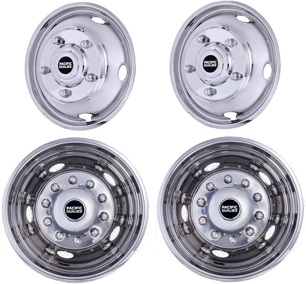 Amazon.com: Pacific Dualaies 45-1608 Polished 16 Inch 6 Lug Stainless ...