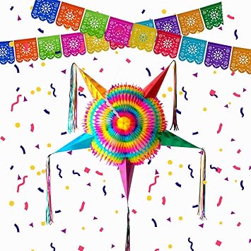 Amazon.com: "VIVANCO Piñata Grande Cinco de Mayo: Colorful Mexican Star ...