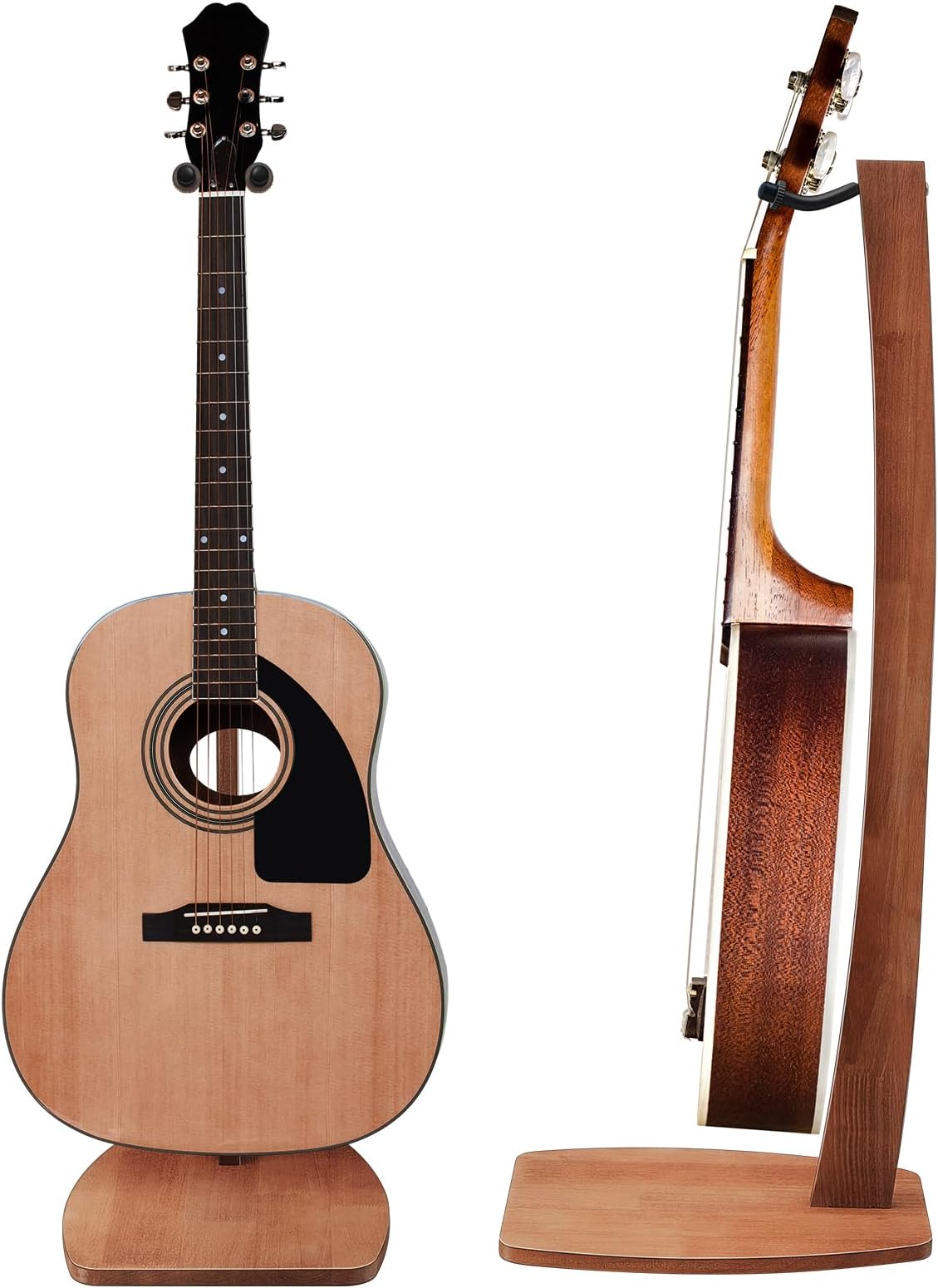 Amazon.com: Wenqik Wood Electric Guitar Stand Solid Wooden Acoustic ...