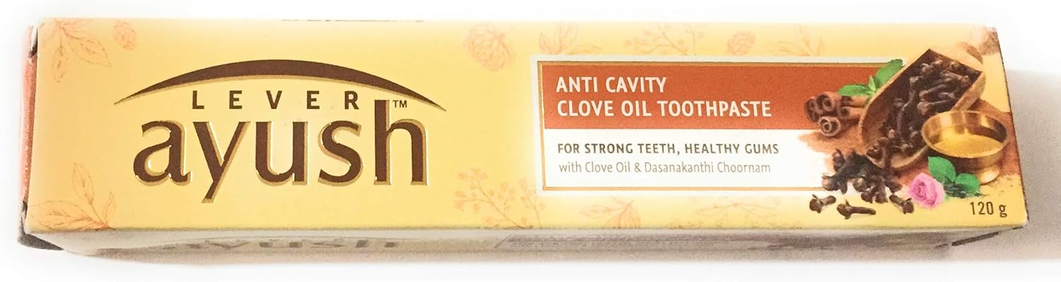Lever Ayush Anti Cavity Clove Oil Toothpaste 1x120g - 4.23oz Sri Lanka ...