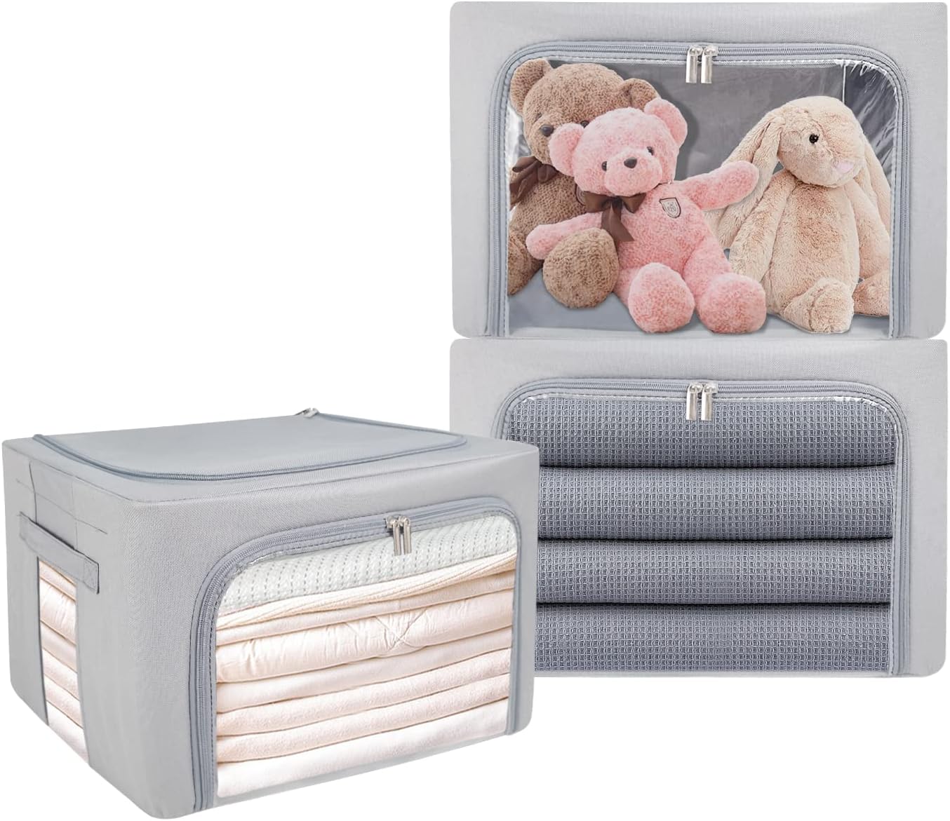 Amazon.com: UUBEMM Clothes Storage Bins with Foldable Sturdy Frame ...