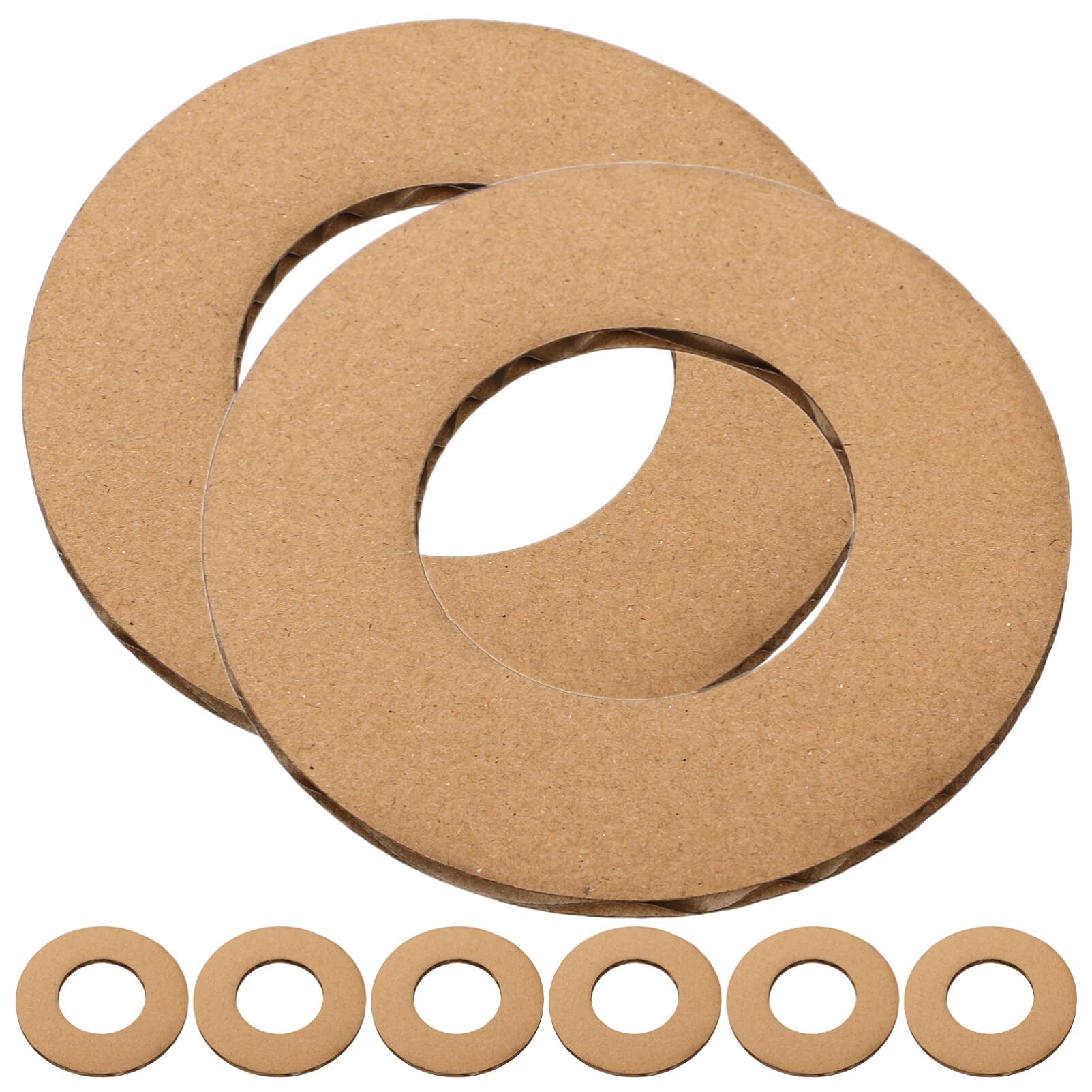 SEWACC 11pcs Hanging Wreaths Paper Round Christmas Ornaments Cardboard ...