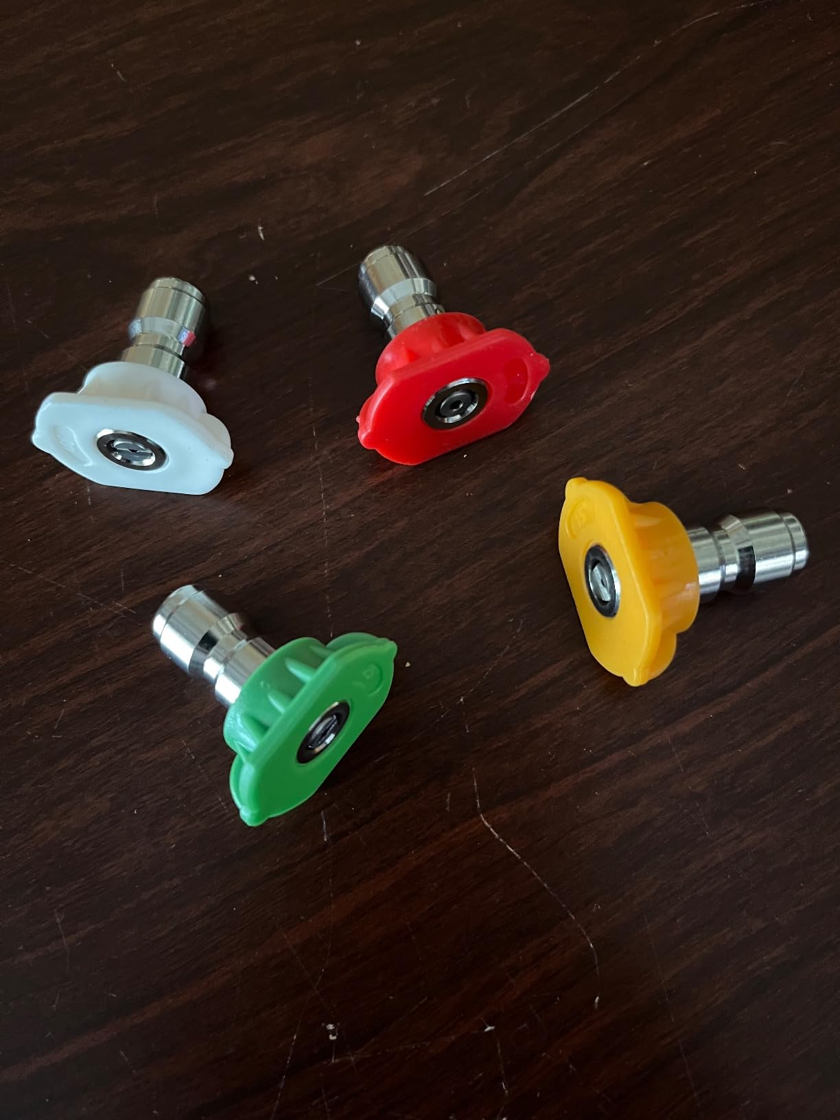 Amazon.com: 4PCS Pressure Washer Nozzle Tips Set Multiple Degrees ...
