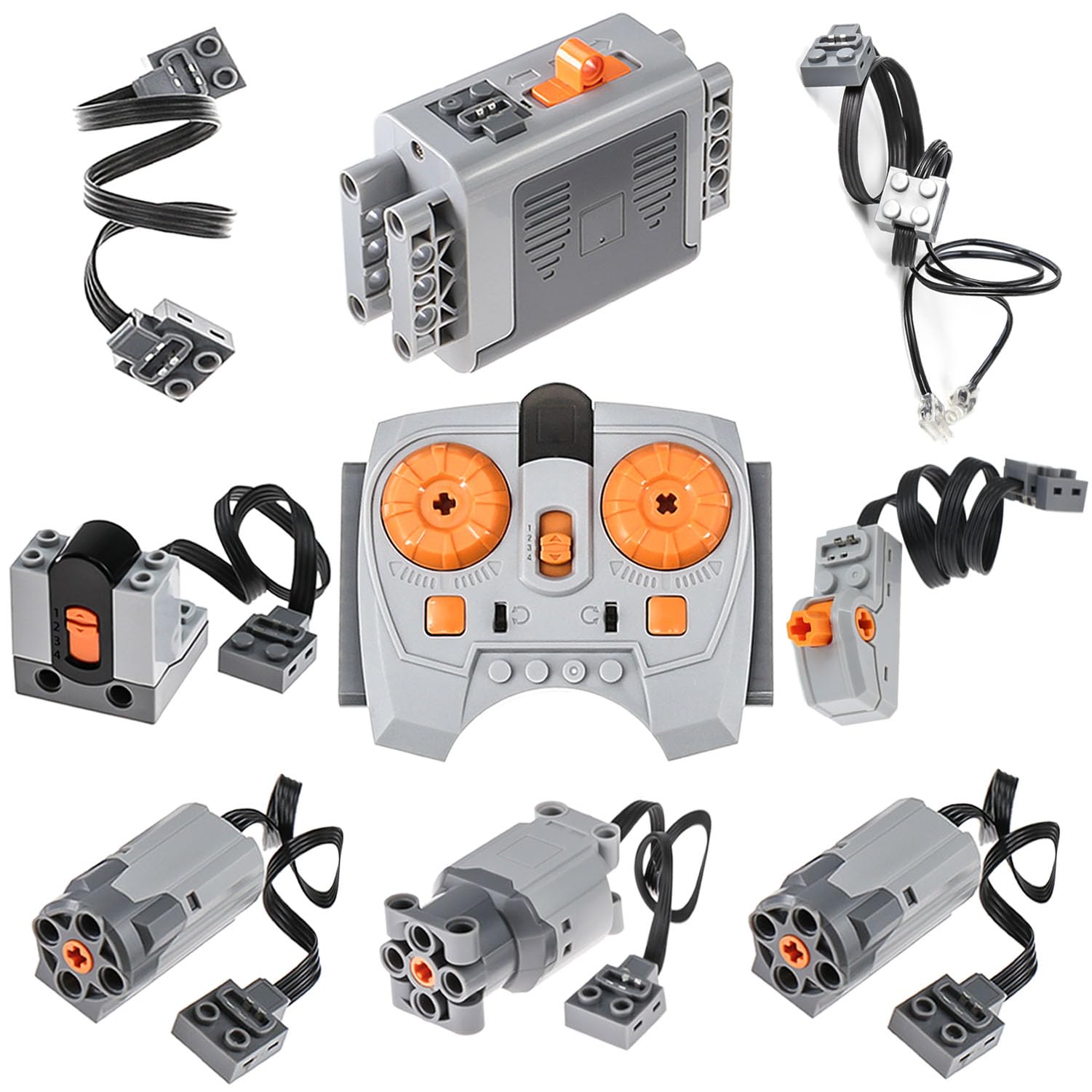 Amazon.com: BrickBounty 9 Pcs Motor Set Power-Functions Compatible with ...