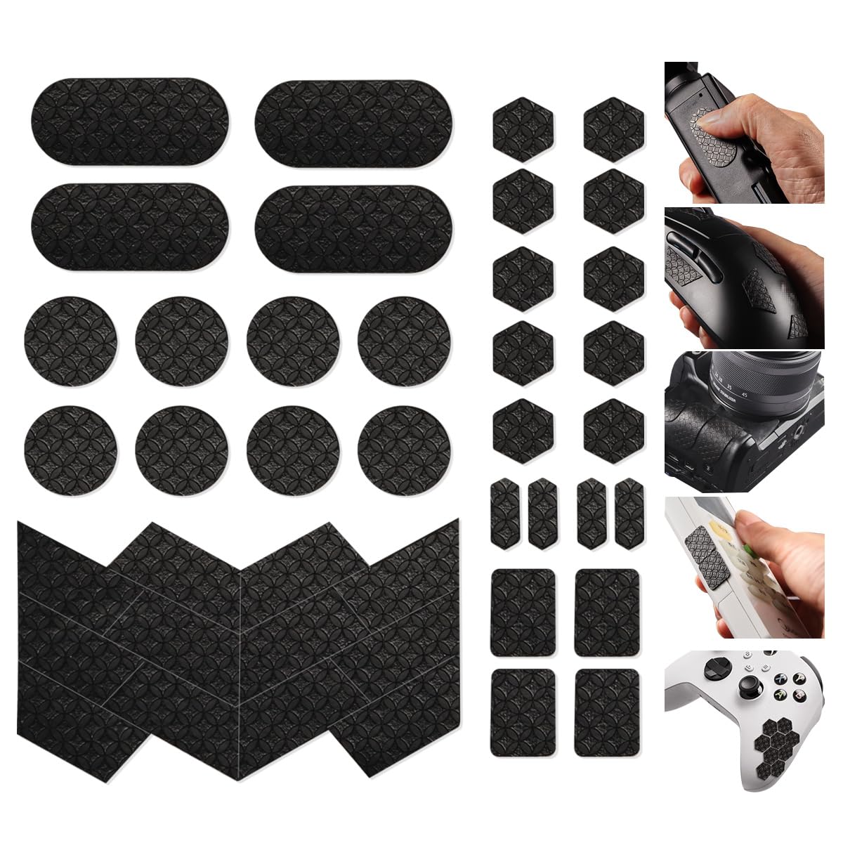 Amazon.com: yiodelu 42 Pcs Sweat-Resistant Universal Grip Tape Anti ...