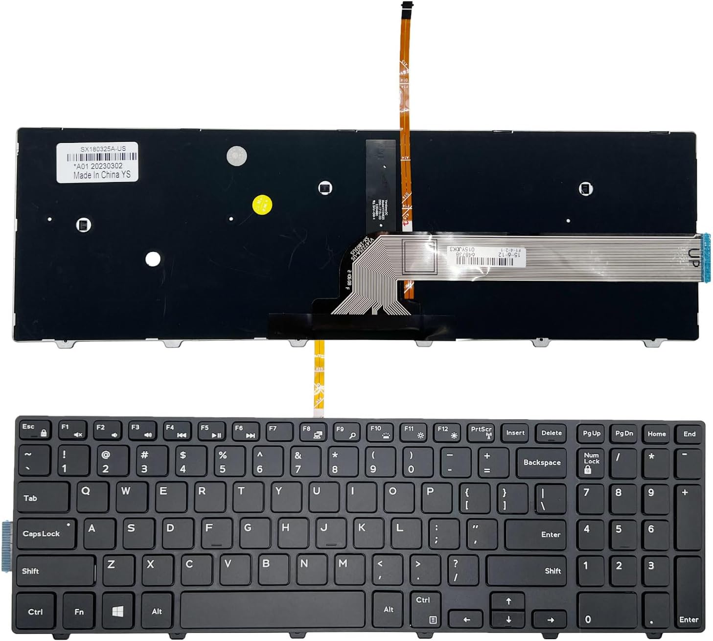Amazon.com: Peidesi Backlight Keyboard Compatible with Dell inspiron 15 3000 5000 3541 3542 3543 ...