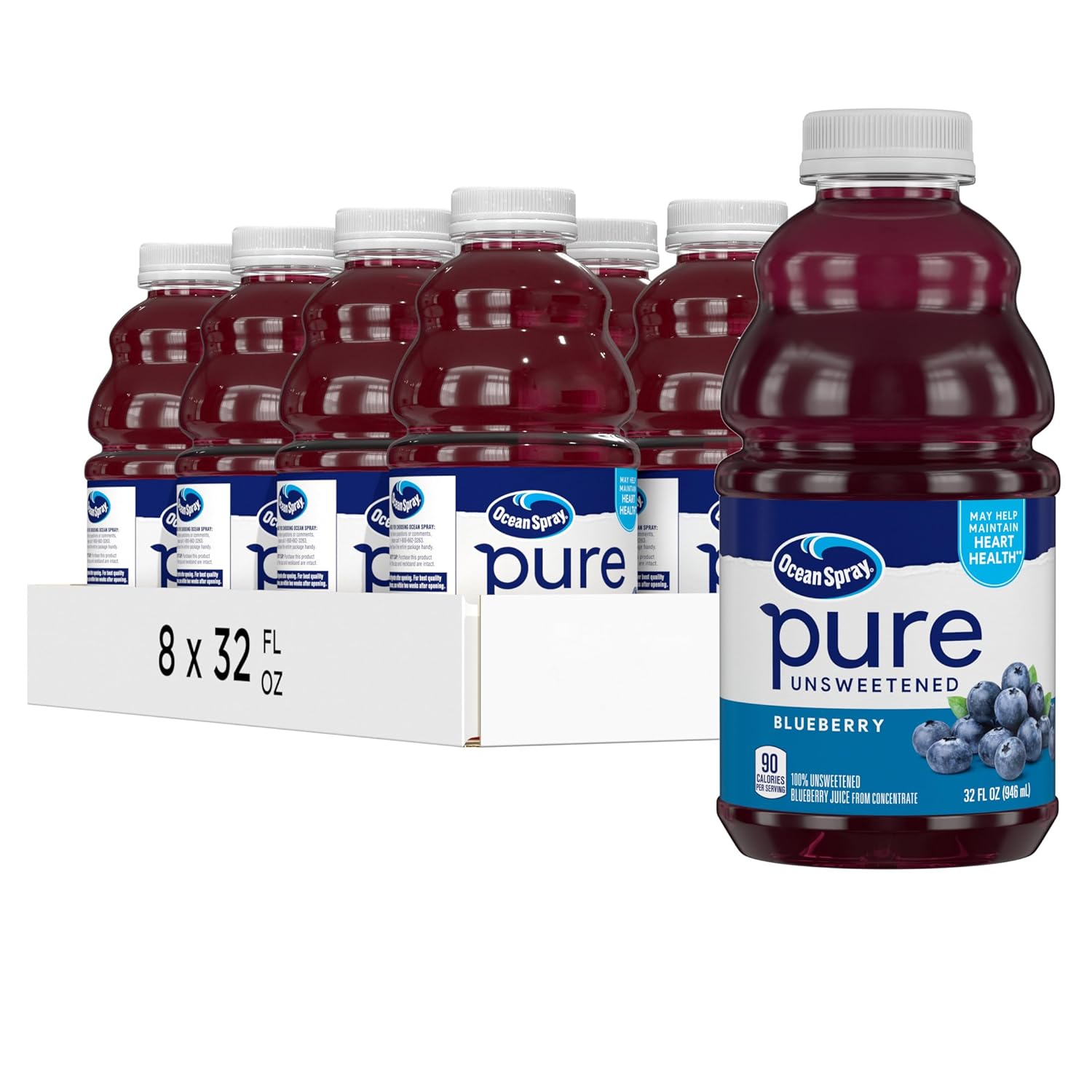 Amazon.com : Ocean Spray® Pure Blueberry, 100% Blueberry Juice From ...