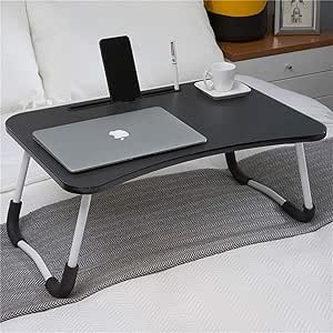 Amazon.com : Hossejoy Foldable Laptop Table, Portable Standing Bed Desk ...