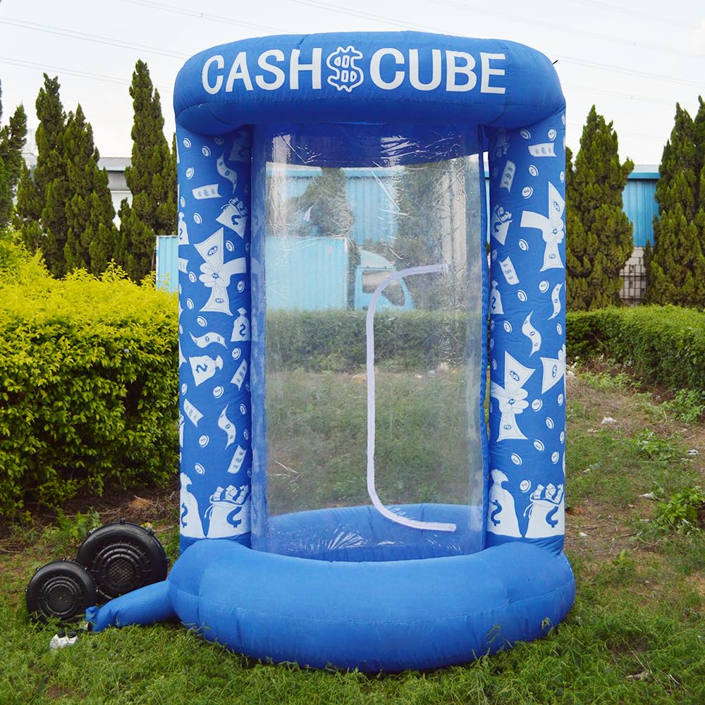 Amazon.com: Inflatable Cash Cube Booth for Advertisment, Inflatable ...
