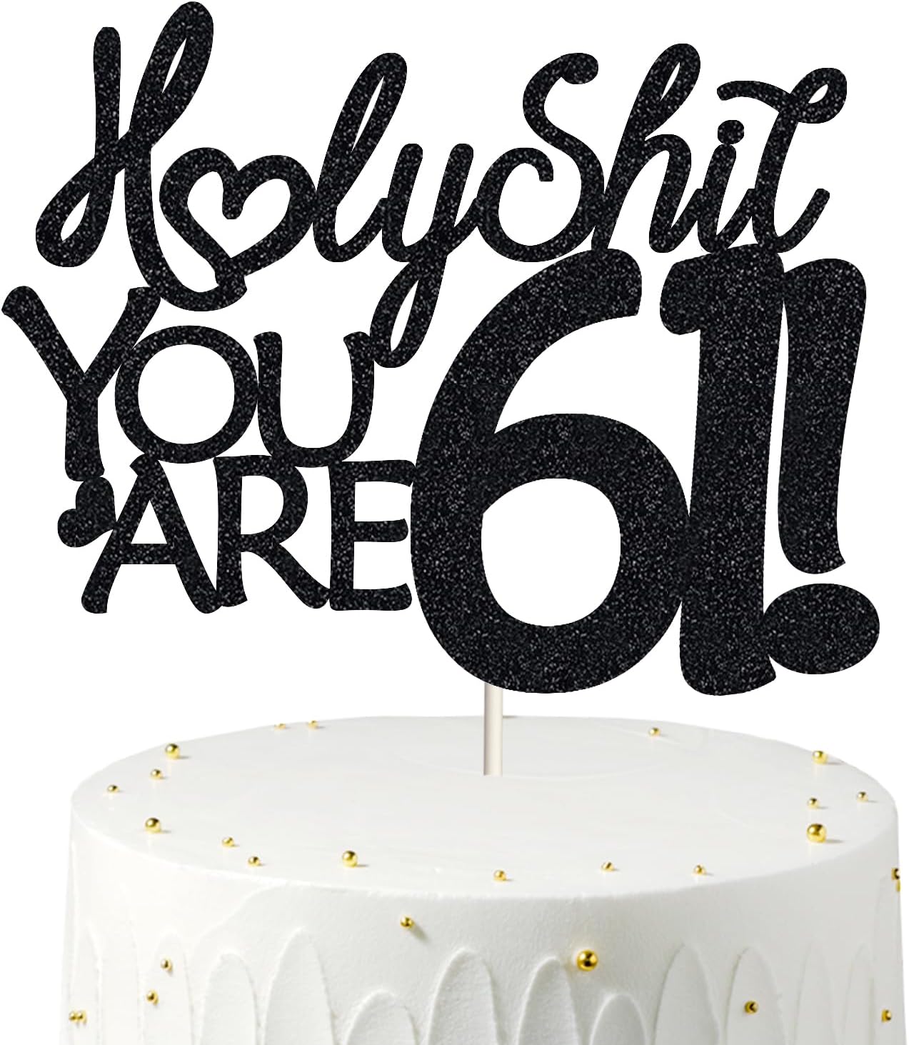 Amazon.com: Happy 61st Birthday Cake Topper 61 Birthday Cake Toppers ...