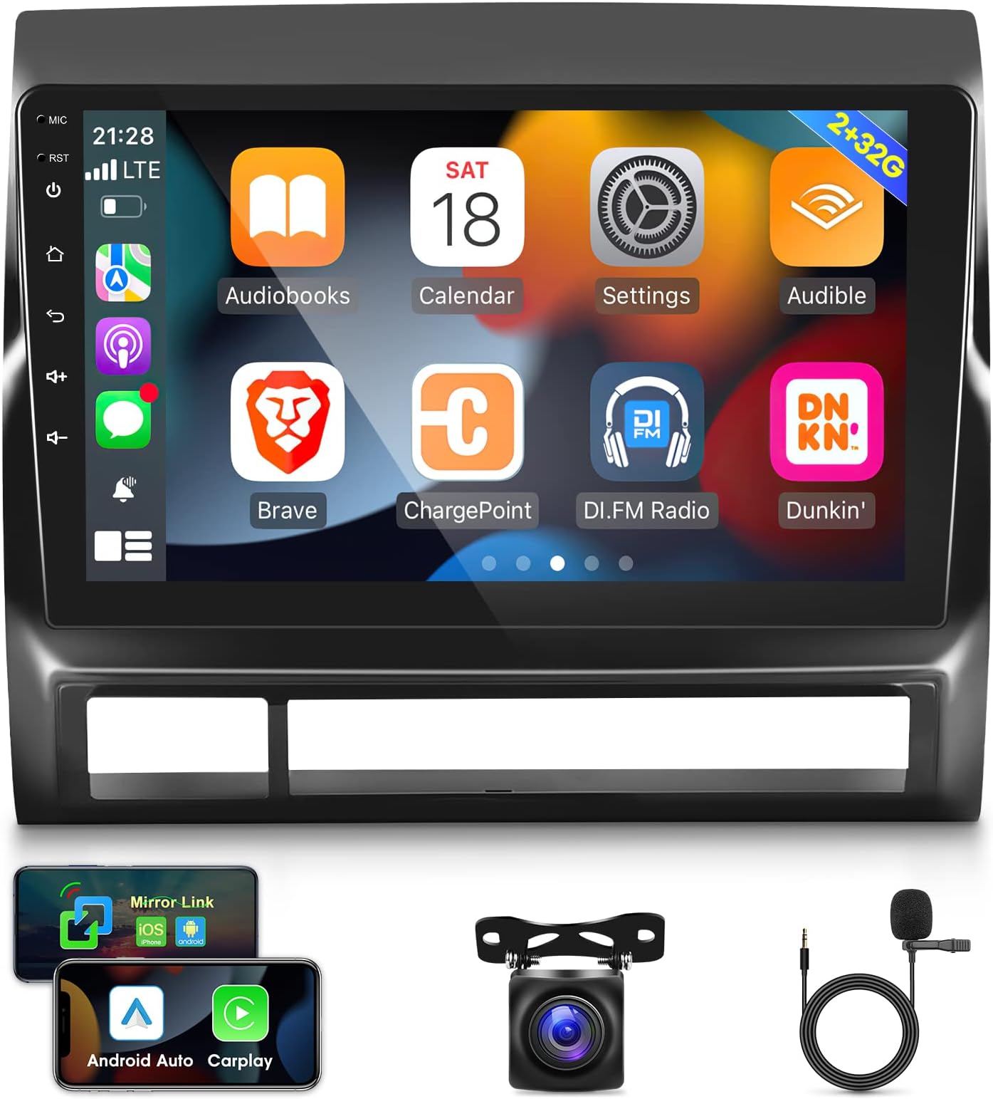 Amazon.com: [2G+32G] Car Radio for Toyota Tacoma 2005-2013, 9 inch ...