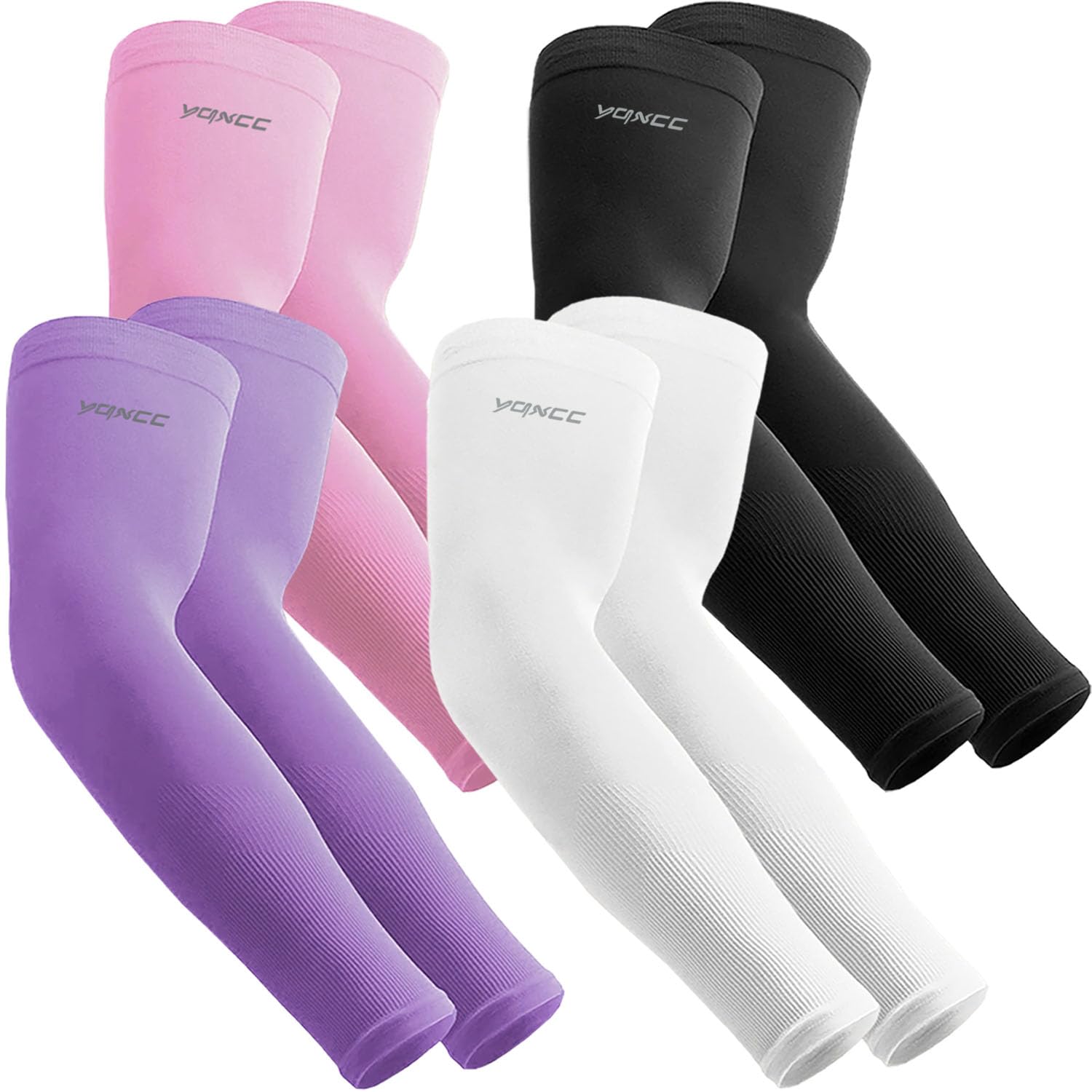 Snapklik.com : 4 Pairs Arm Sleeves For Men Women UPF 50 Cooling UV Sun ...