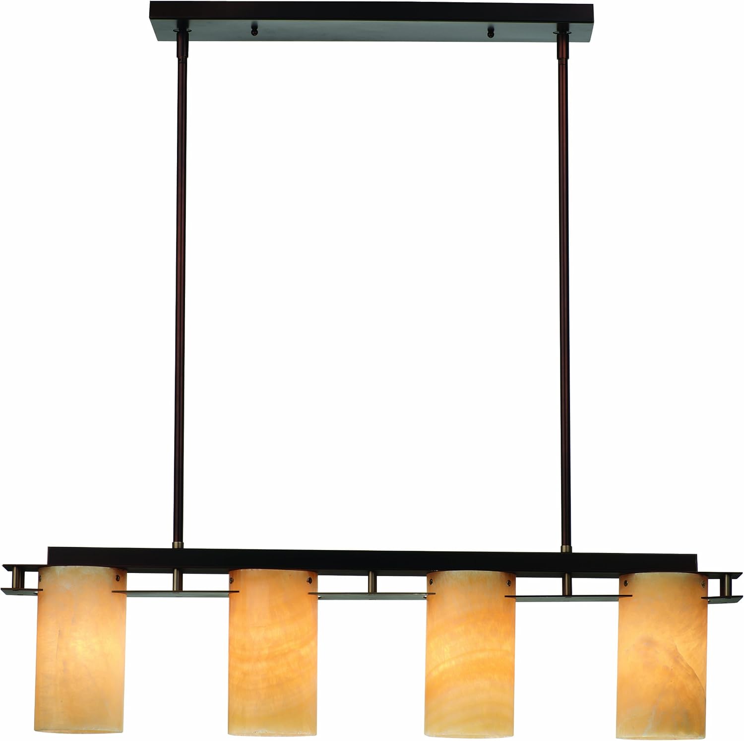 Forecast Lighting F188270 Ingo 4 Light Island Chandelier, Merlot Bronze ...