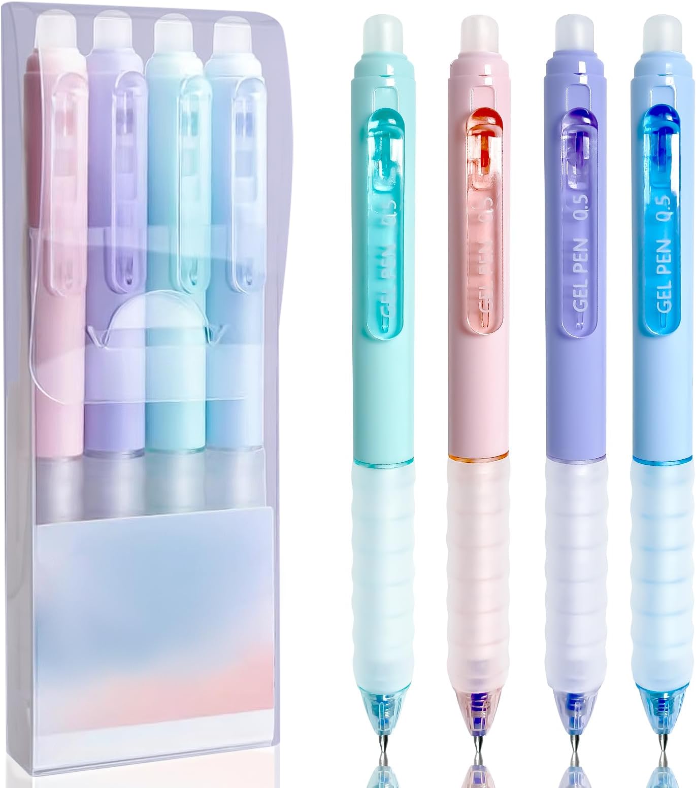 Xiaocanglan Stylos Effaçable, 4 Bleu Stylo Effacable Stylo Gel ...