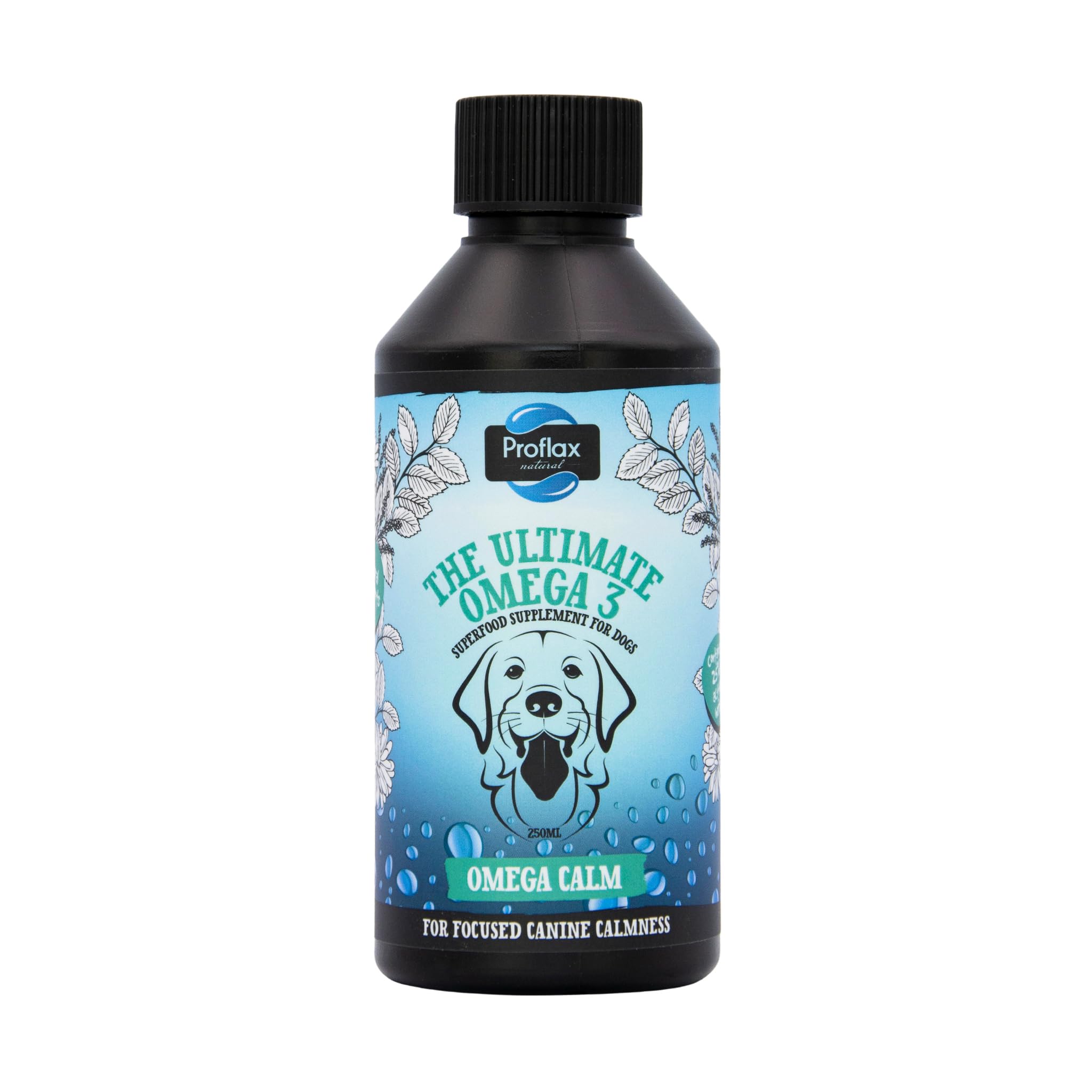 Proflax Natural Omega Calm Oil Supplement for Dogs, 250ml - Provides ...