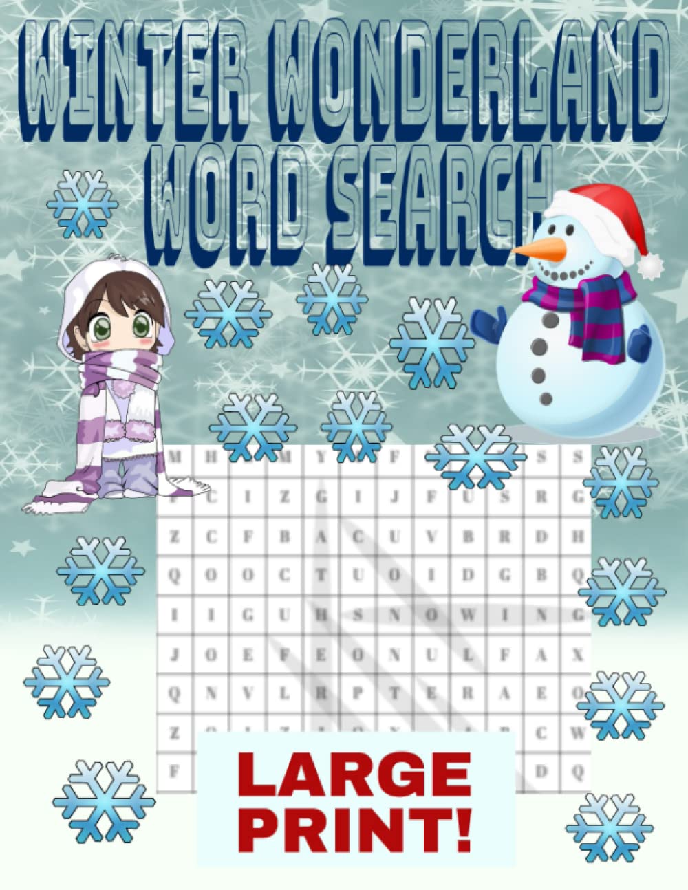 Winter Wonderland Word Search: Relaxing and Fun Large Print Word Search ...