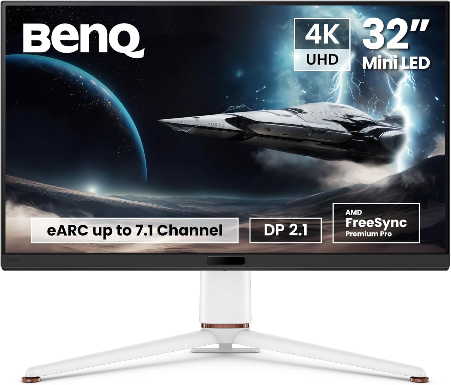 BenQ MOBIUZ EX321UX 32 inç Mini LED 1152 Bölgeli 4K eARC 144Hz 1ms DP2 ...