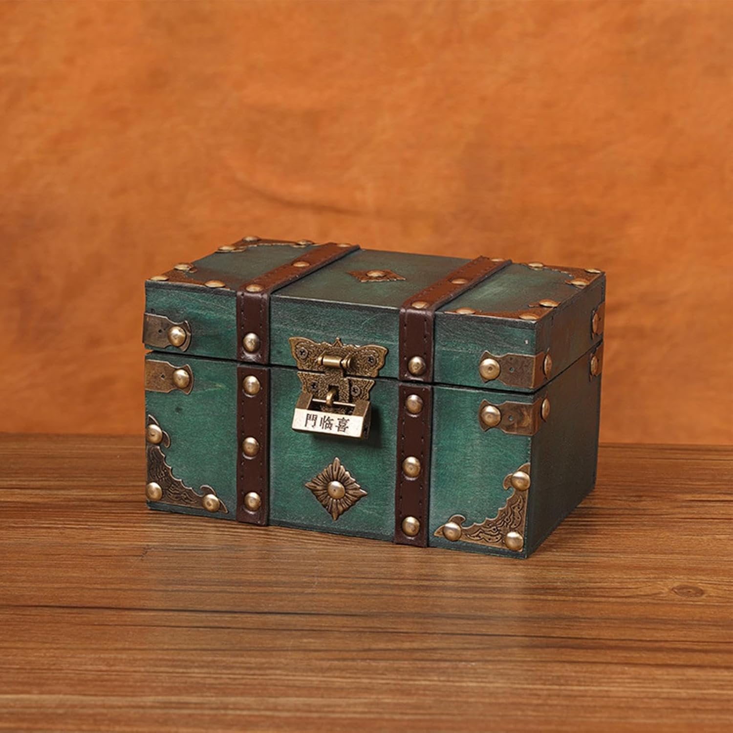 Amazon.com: Treasure Pirate Chest Storage Box, Treasure Wooden Chest ...