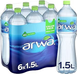 Arwa Bottled Drinking Water - 1.5 Litre (Pack Of 6) : Amazon.ae: Grocery