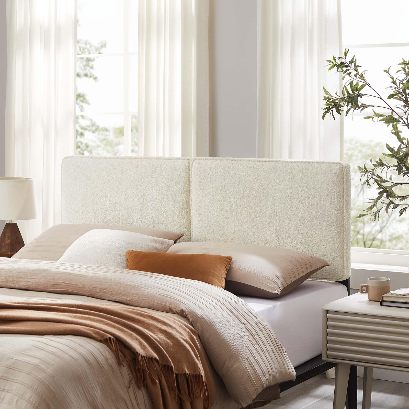 Amazon.com - Modway Lindee headboards, Full, Cream