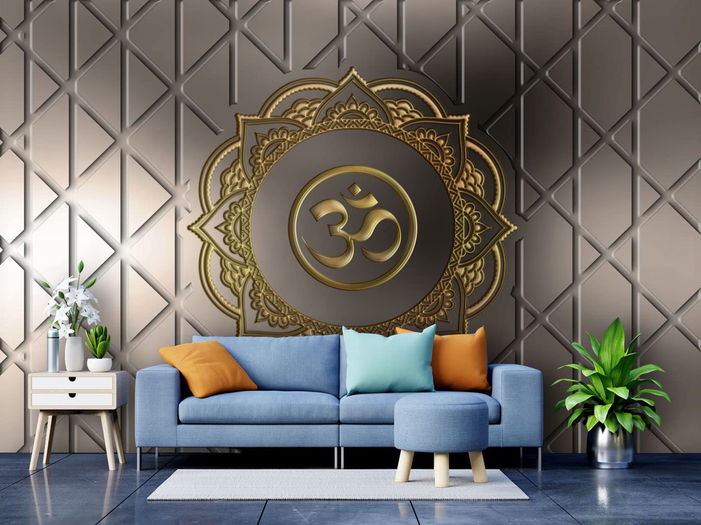 Om Symbol Wallpaper OM Symbol Wallpaper For Temple Wall – Home
