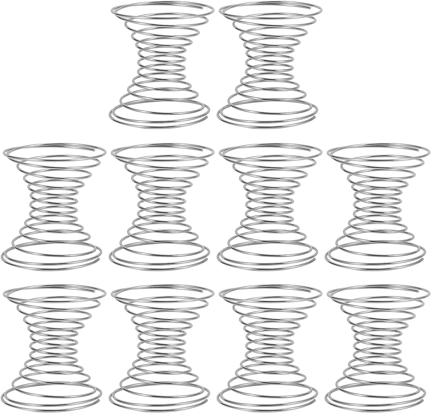 HOMSFOU Practical Mixing Balls Set 10 Stainless Steel Spring Balls for ...