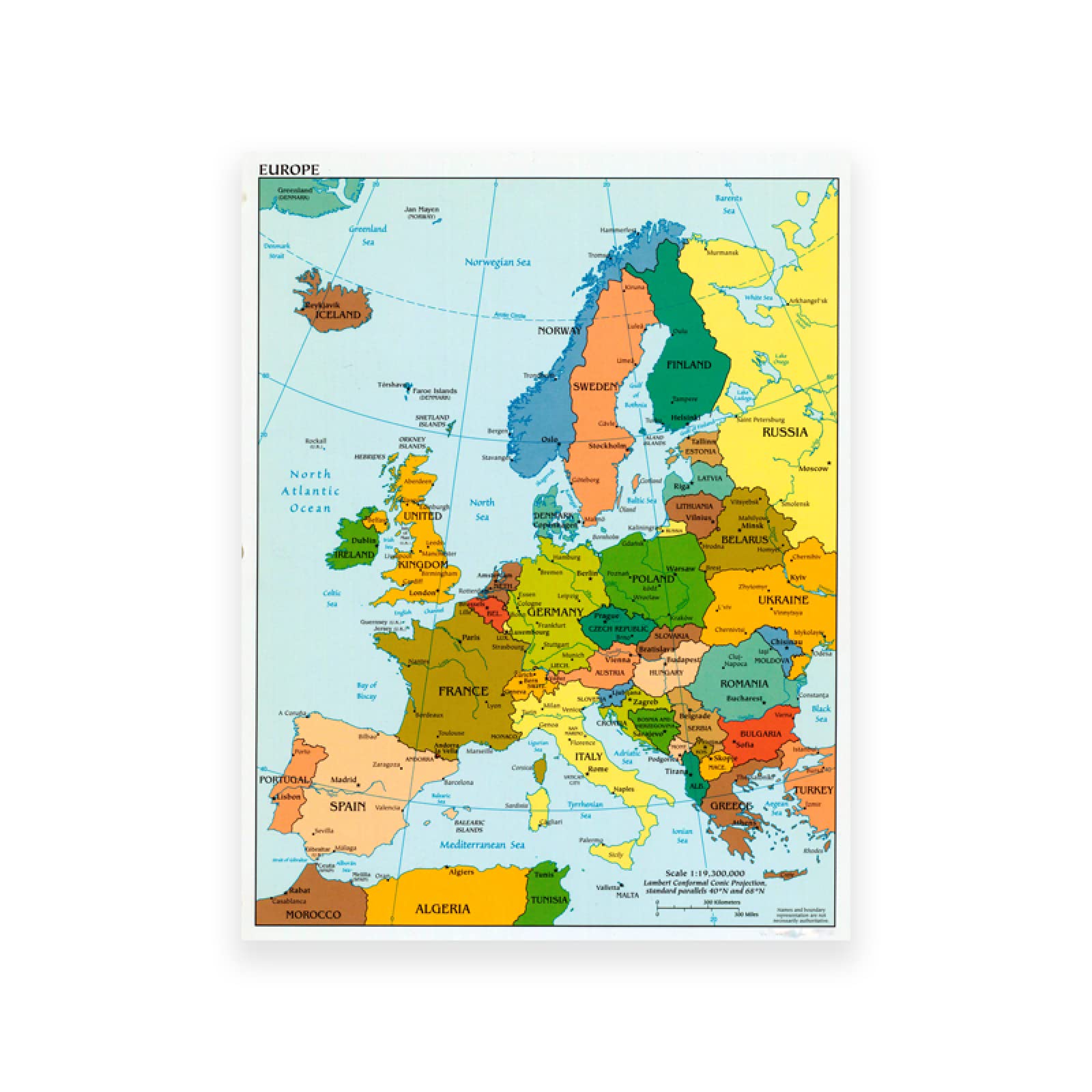 Mappa Semplice Dell'europa Mappa Dell'europa Mappa Dettagliata