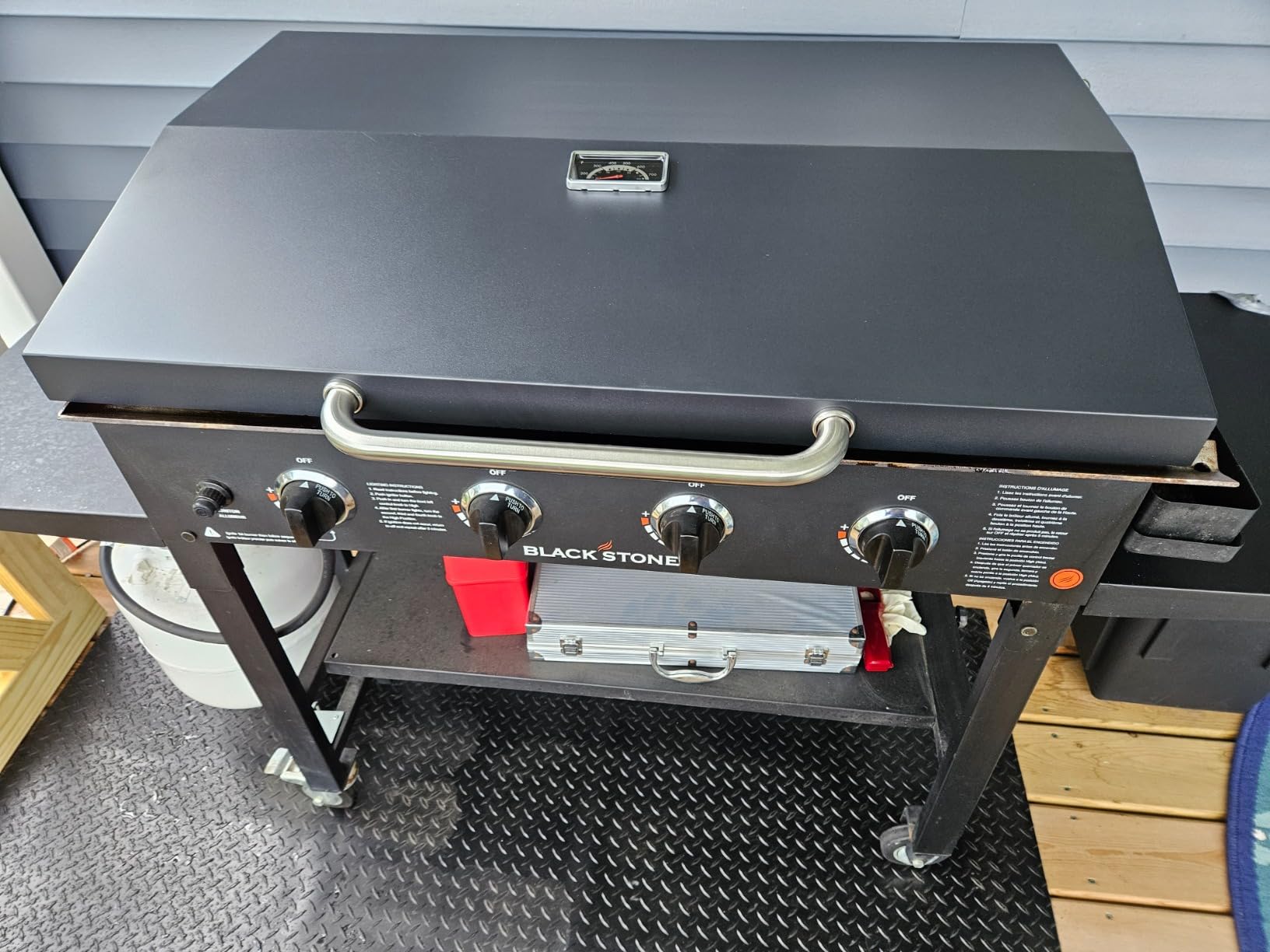 $24/mo - Finance Upgrade Cover Hinged Lid w/Thermometer for Blackstone ...