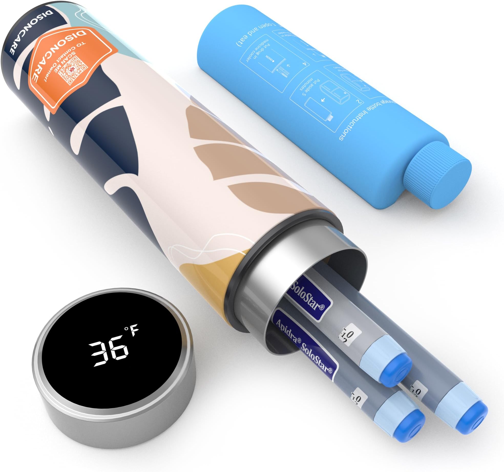 Amazon.com: DISONCARE Odyssey 60H Insulin Cooler Travel case Digital ...