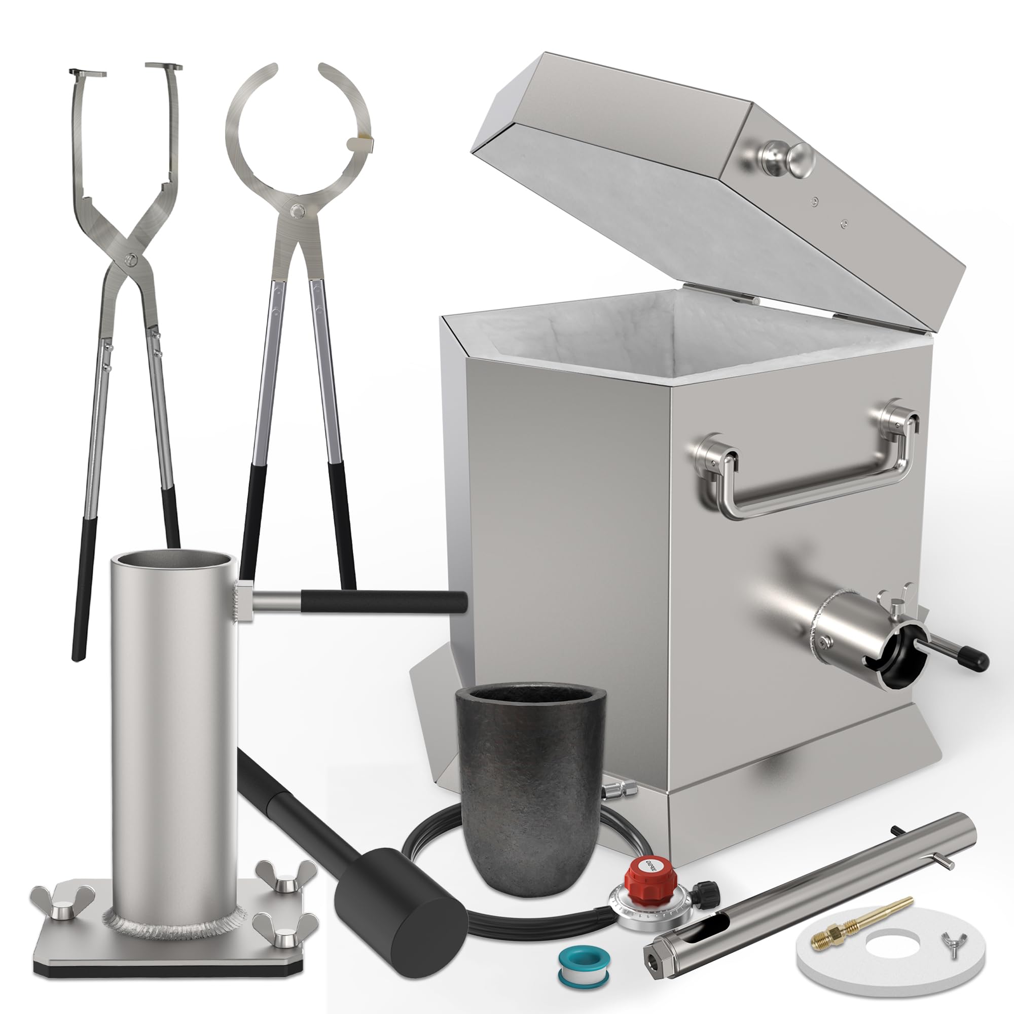 Amazon.com: CANALHOUT Propane Smelting Furnace Kit with 7kg Crucible ...