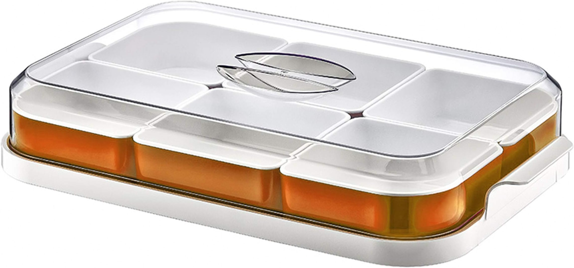 New 6 Compartments Food Storage Box Container Breakfast Tray Set ...
