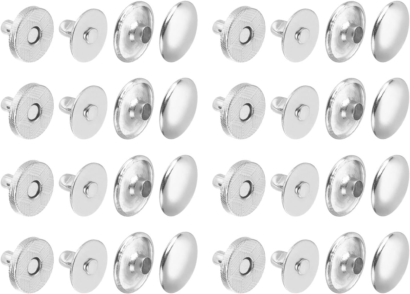 Amazon.com: uxcell 20 Sets Magnetic Snaps Button, 10x2mm/0.39"x0.08 ...