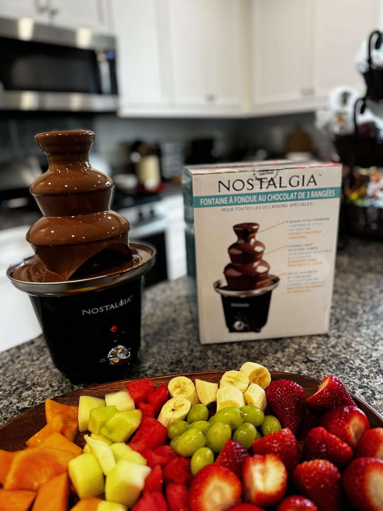 $8/mo - Finance Nostalgia 4 Tier Electric Chocolate Fondue Fountain ...