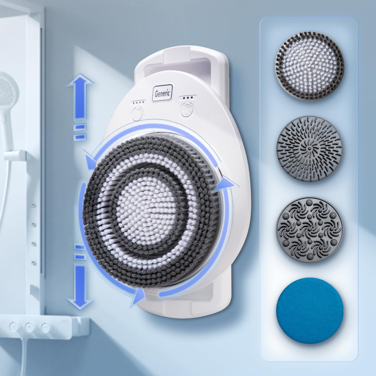 Amazon.com : Calcy Ssay Smart Wall Mounted Exfoliating Brush, Electric ...