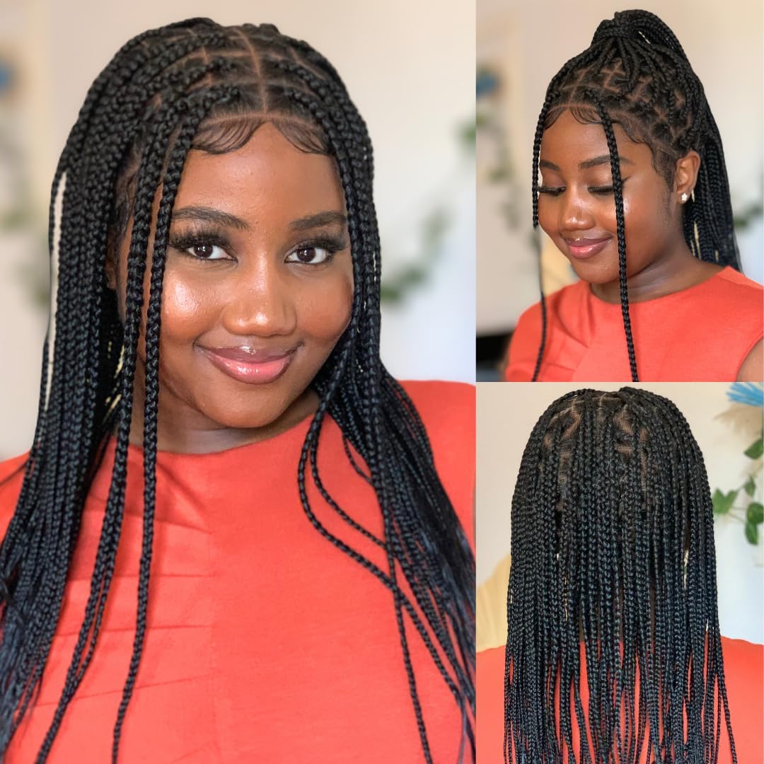 Amazon.com : Wow Braids Box Braid Wig - Knotless Braided Wigs for Black ...