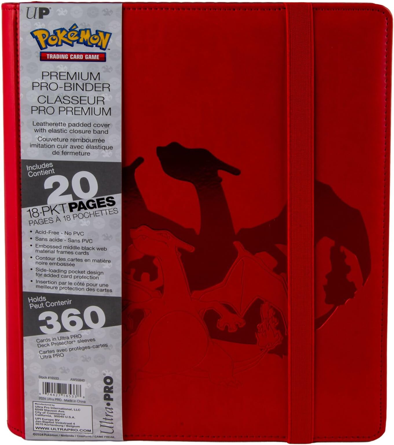 Amazon.com: Generic Ultra Pro Pokemon: Charizard 9-Pocket Full-View PRO ...