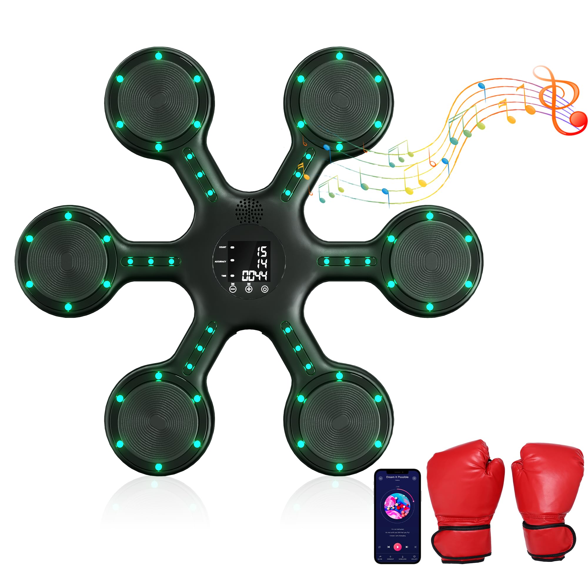 Amazon.com : Music Boxing Machine with Boxing Gloves, Smart Bluetooth ...