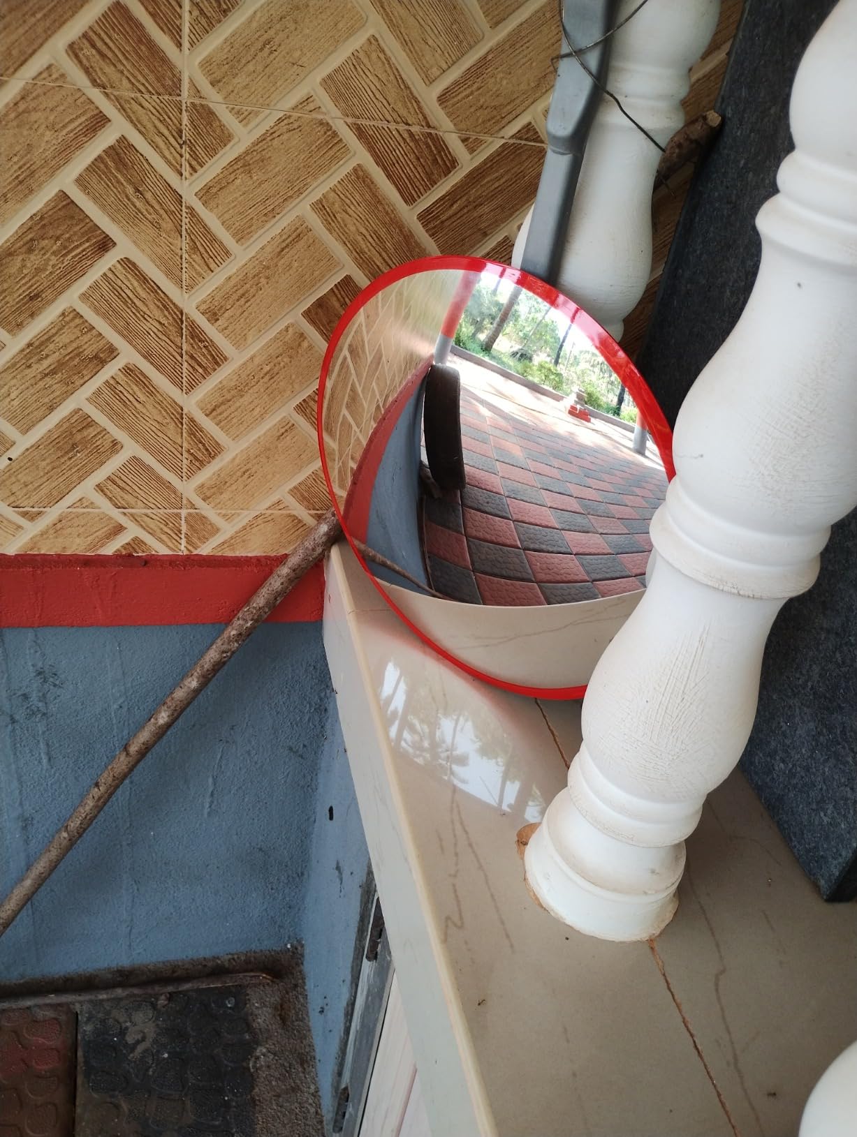 Ryme Feng Shui Convex/Pakwa Mirror/Safety Mirror for Removal of Outside ...