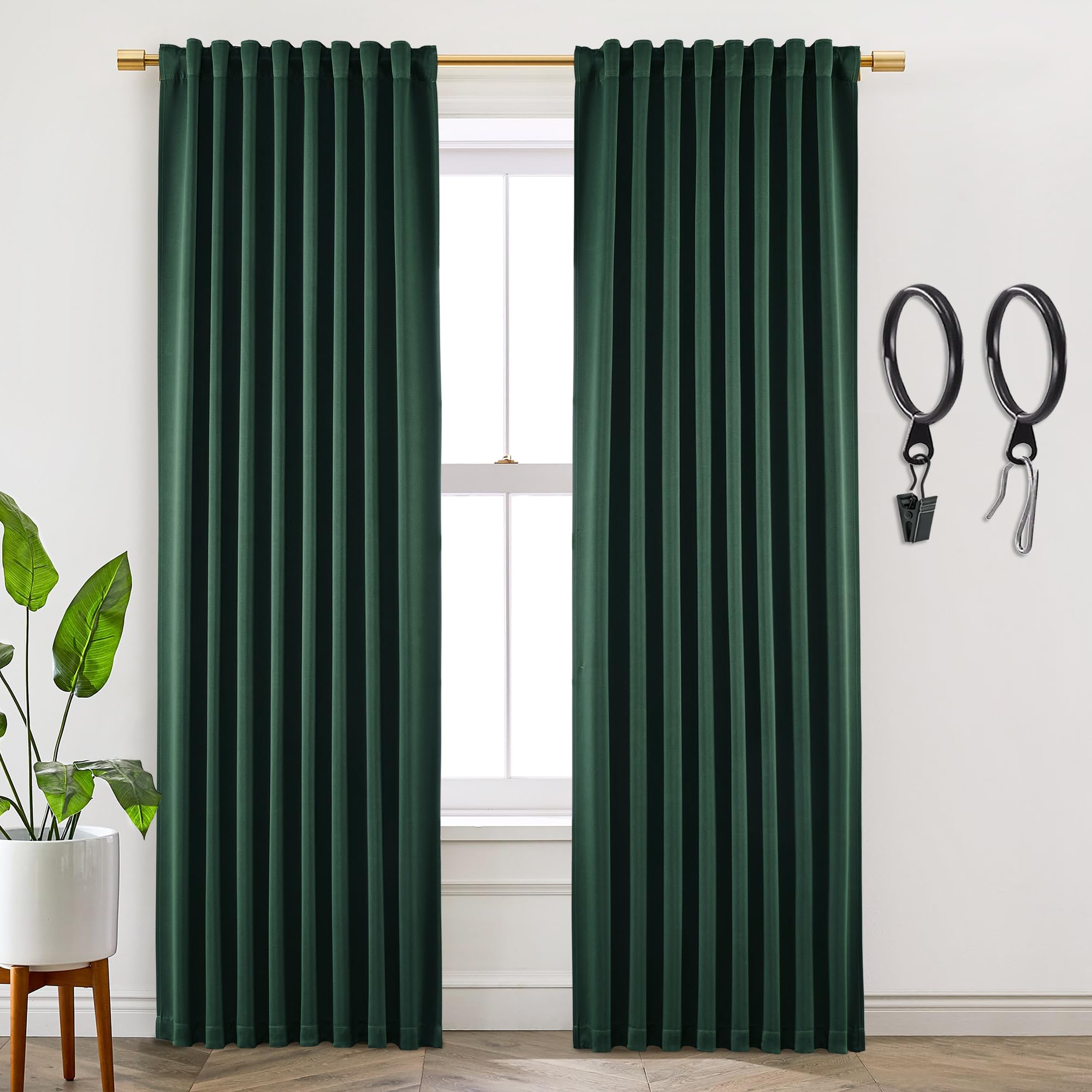 Emerald Green Curtains Linen Blackout Curtains Emerald Green
