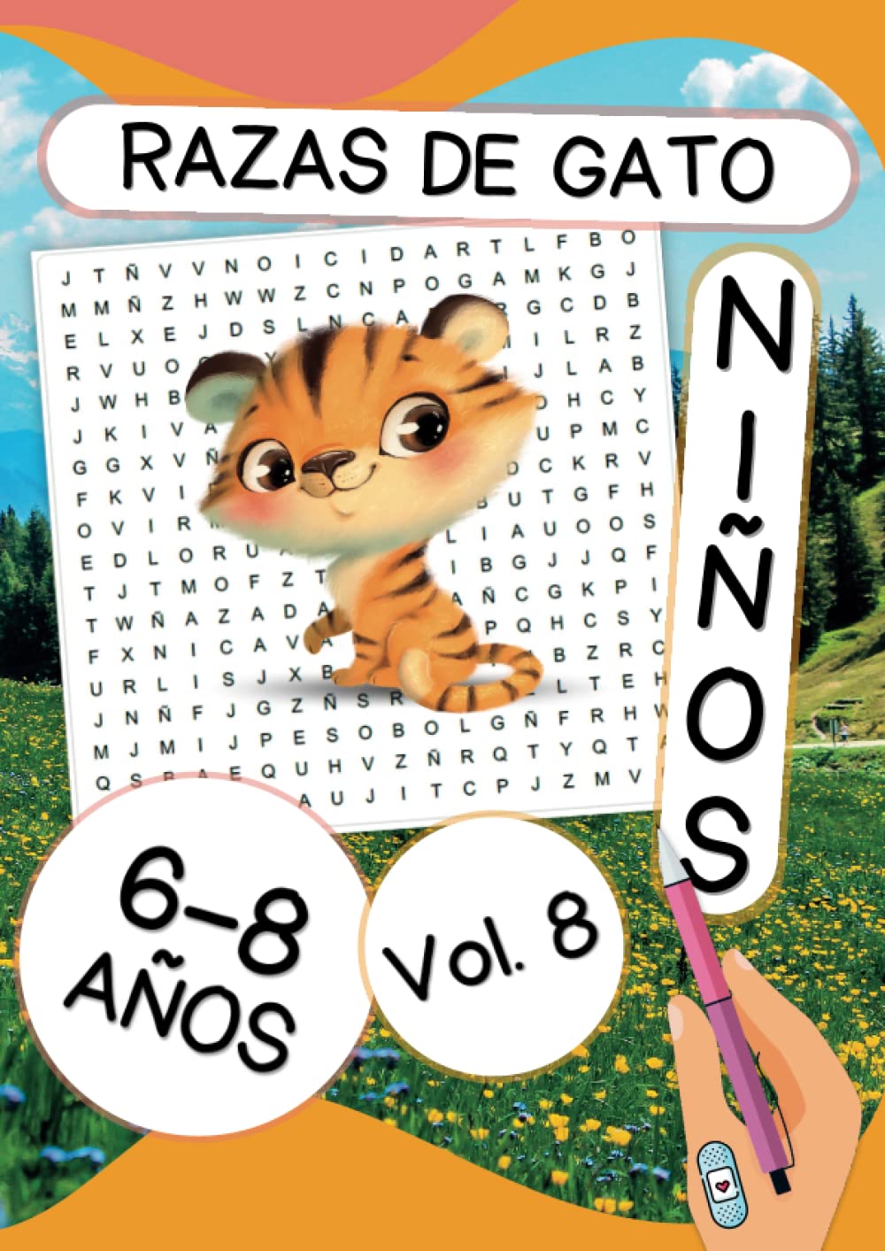 Buy Sopas de letras con letra grande para Niños de 6, 7 y 8 años ...