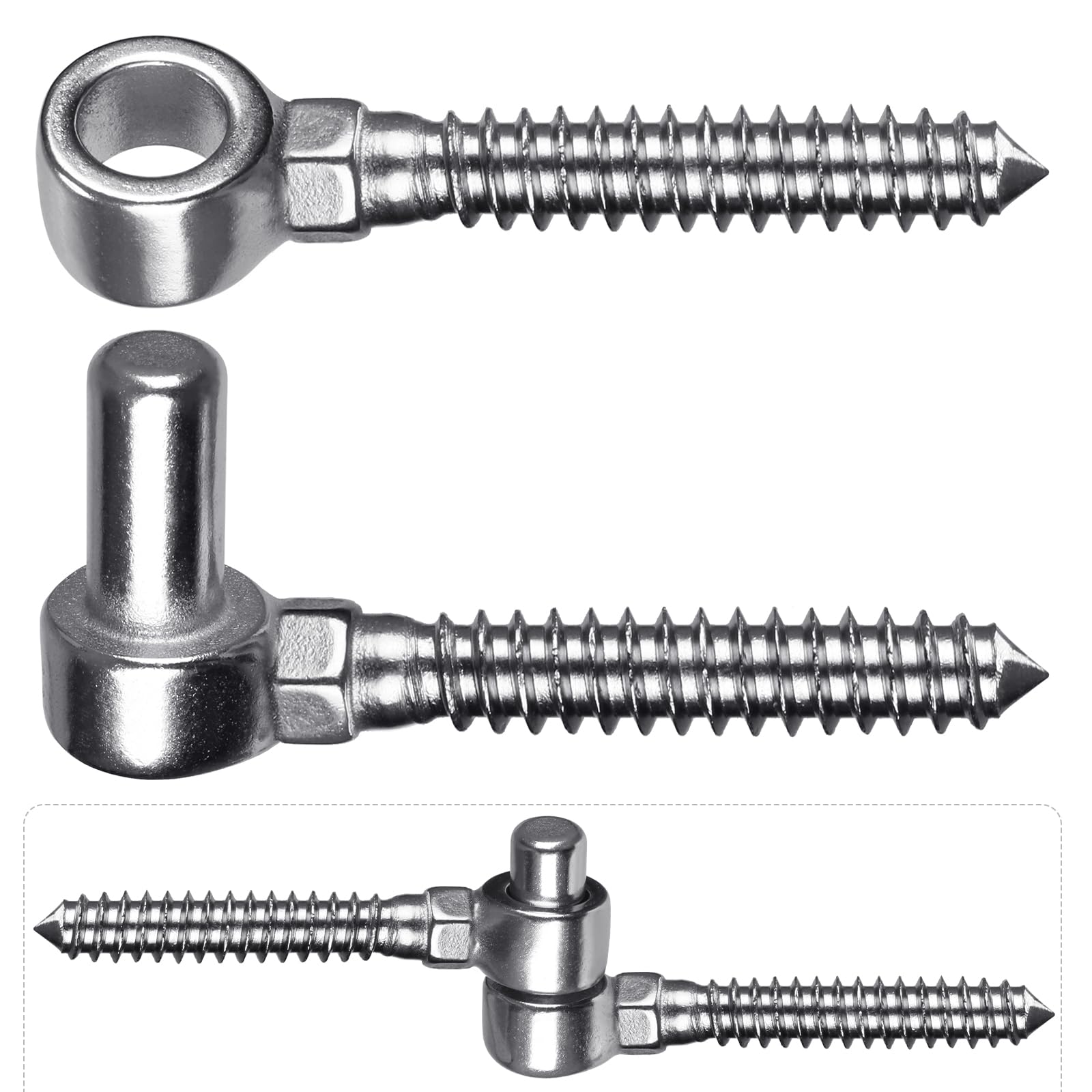 Snapklik.com : Insaga 304 Stainless Steel Split Rail Fence Gate Hinge