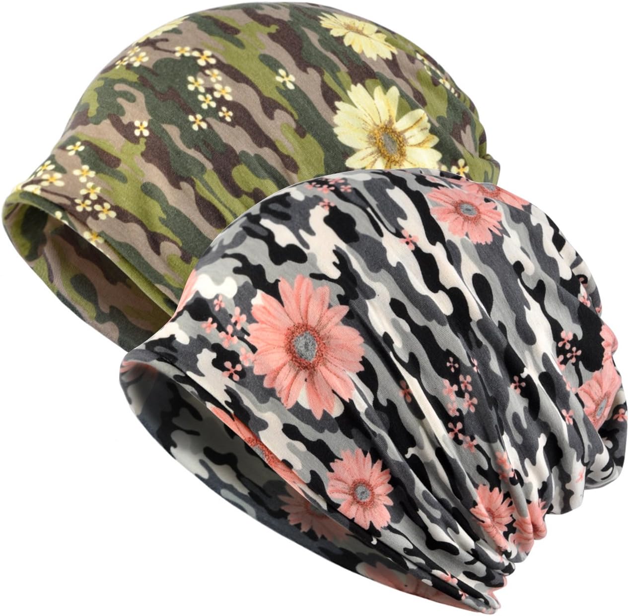 Jemis Womens Cotton Chemo Hat Beanie Scarf - Beanie Cap Bandana for ...