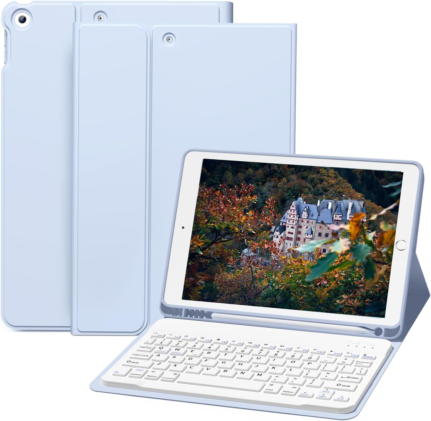 Amazon.com: BQDIYOO Keyboard Case for iPad 6th / 5th Generation (2018 ...