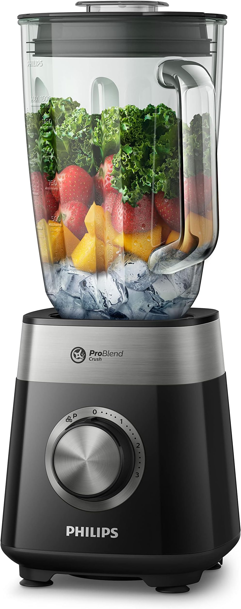 Philips HR2106/01 Daily Collection Glass Jug Blender with Chopper and ...