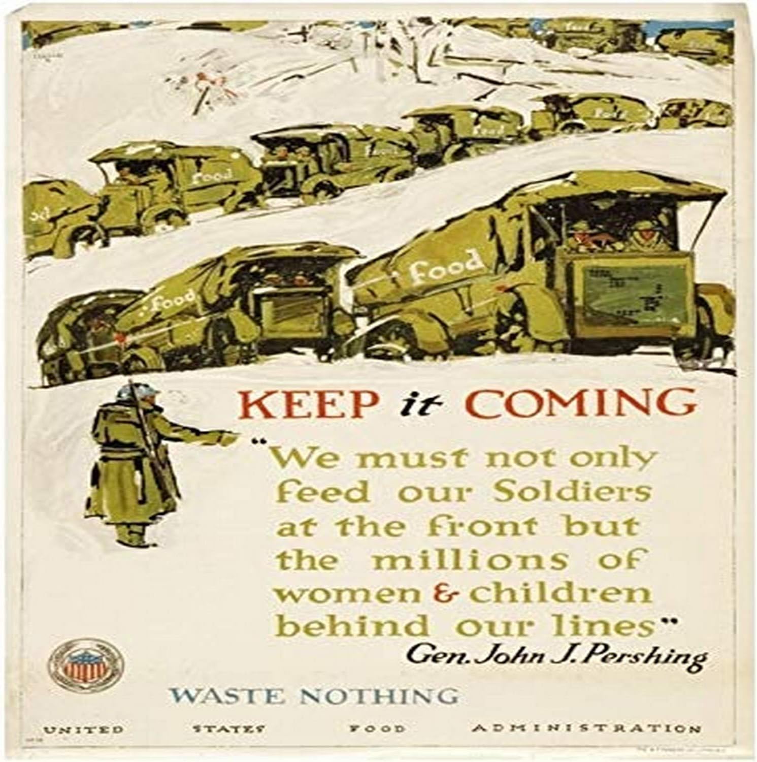 Amazon.com: War Propaganda Poster (US Food Administration 1918) World ...
