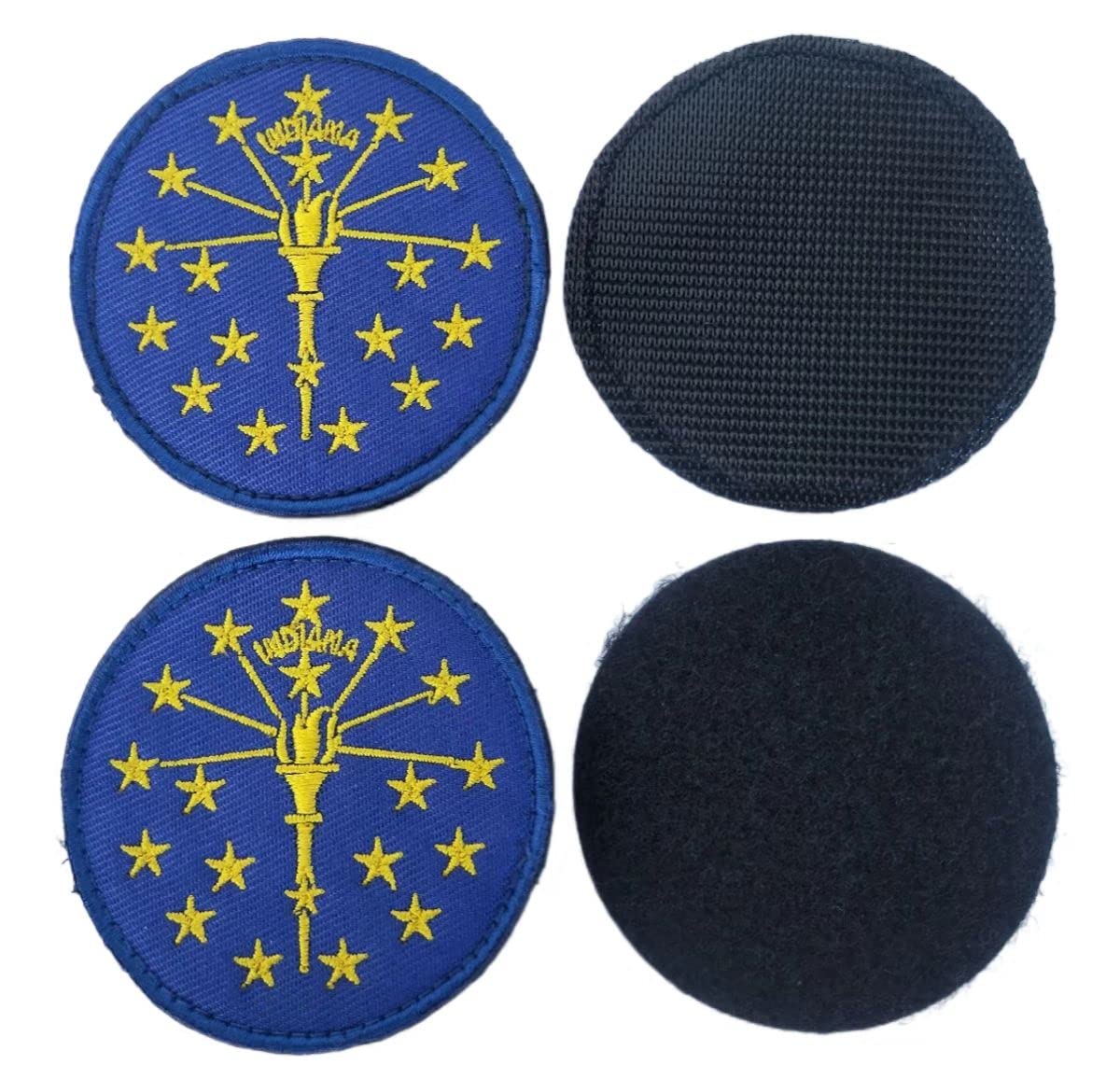 Snapklik.com : Indiana Flag Patch Indiana Flag Embroidery Patch