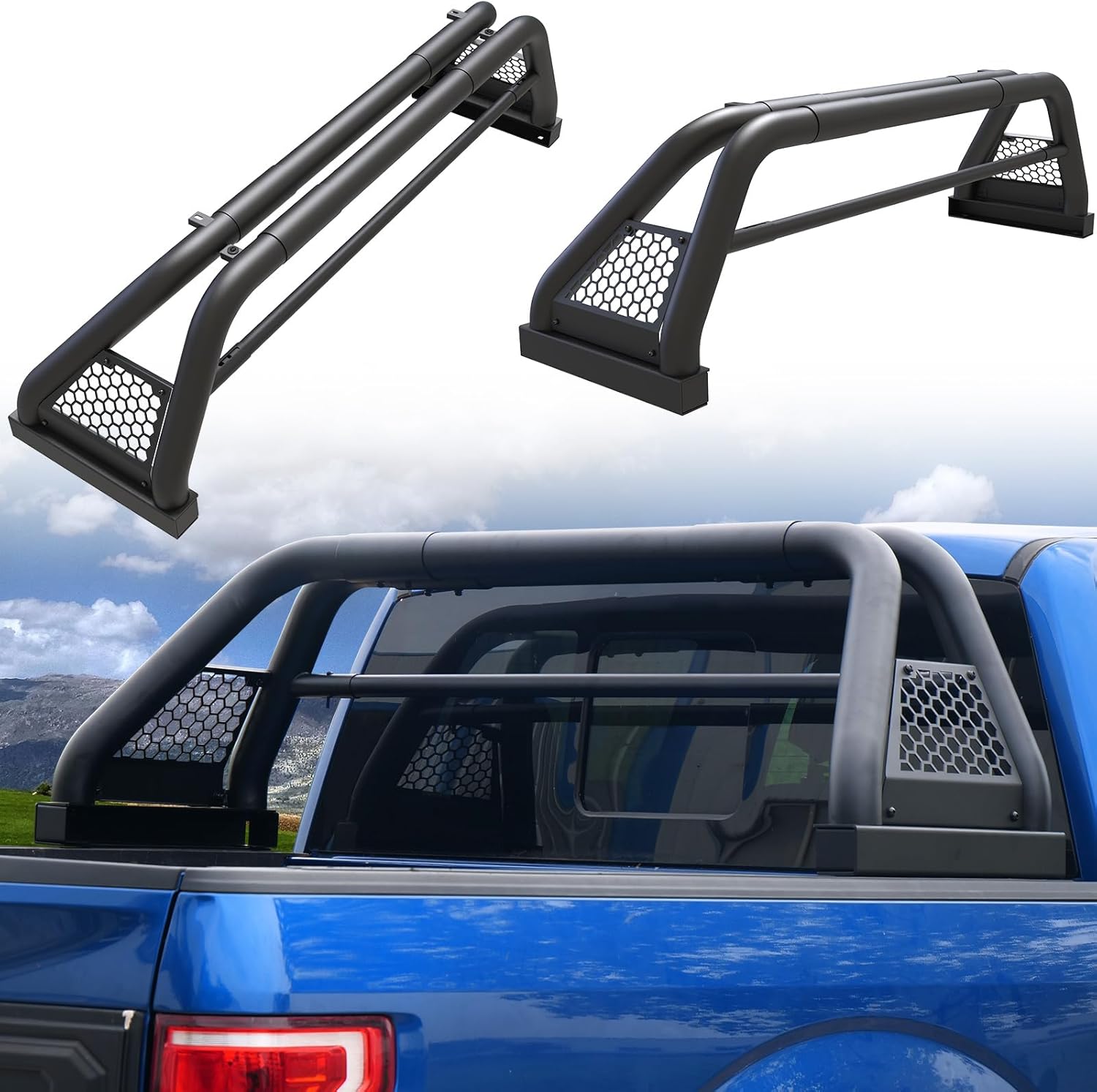 Amazon.com: Sport Chase Rack Roll Bar for Trucks Universal Roll Bar for ...