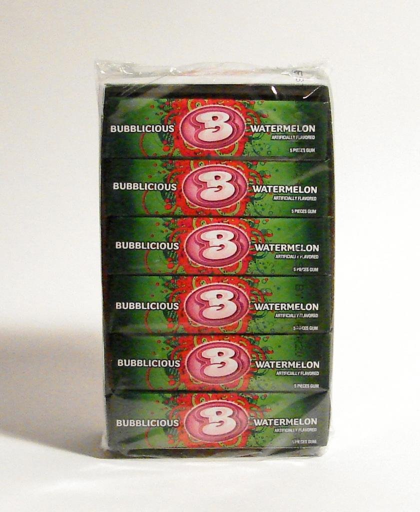Amazon.com : Bubblicious Watermelon Flavor-12 Roll Box-60 Pieces of ...